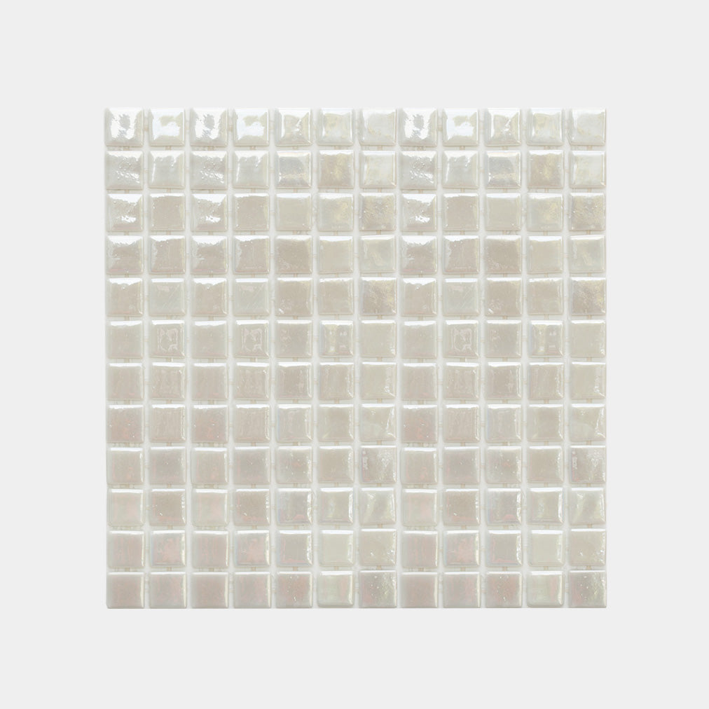 Ibiza Pearl Glass Pool Mosaic Tile | FINN Tiles