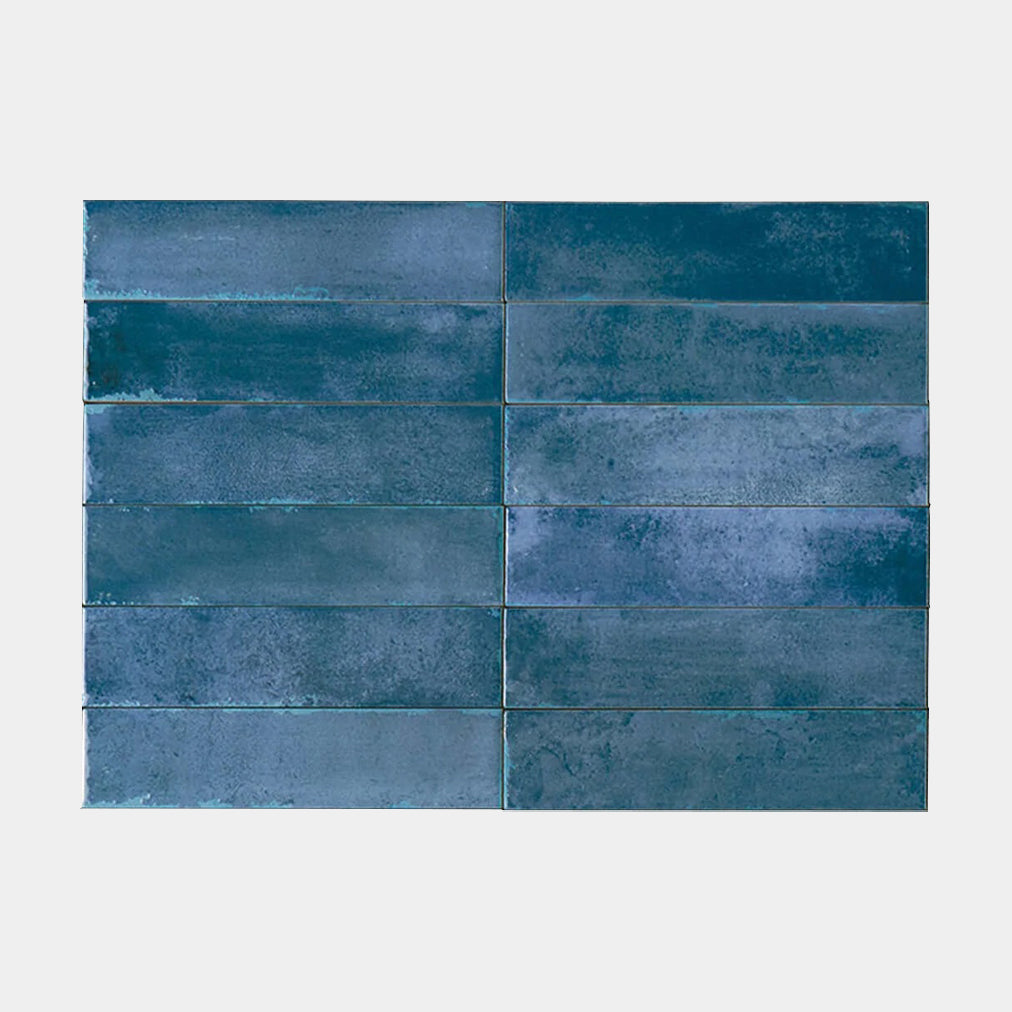 Mojave Blue Gloss Brick | FINN Tile Project