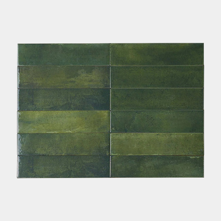 Mojave Green Gloss Brick | FINN Tile Project