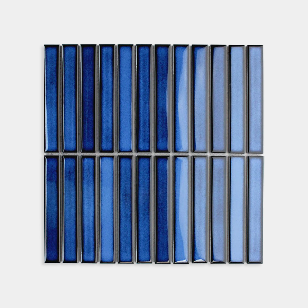 Shadow Blue Gloss Large Kit Kat 22x145 | FINN Tile Project
