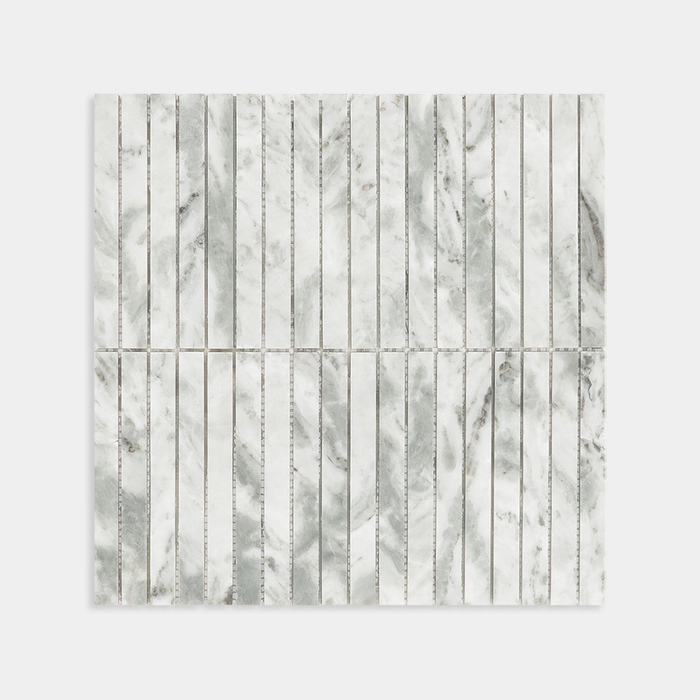 Jade Green Marble Kit Kat Mosaic | FINN Tile Project