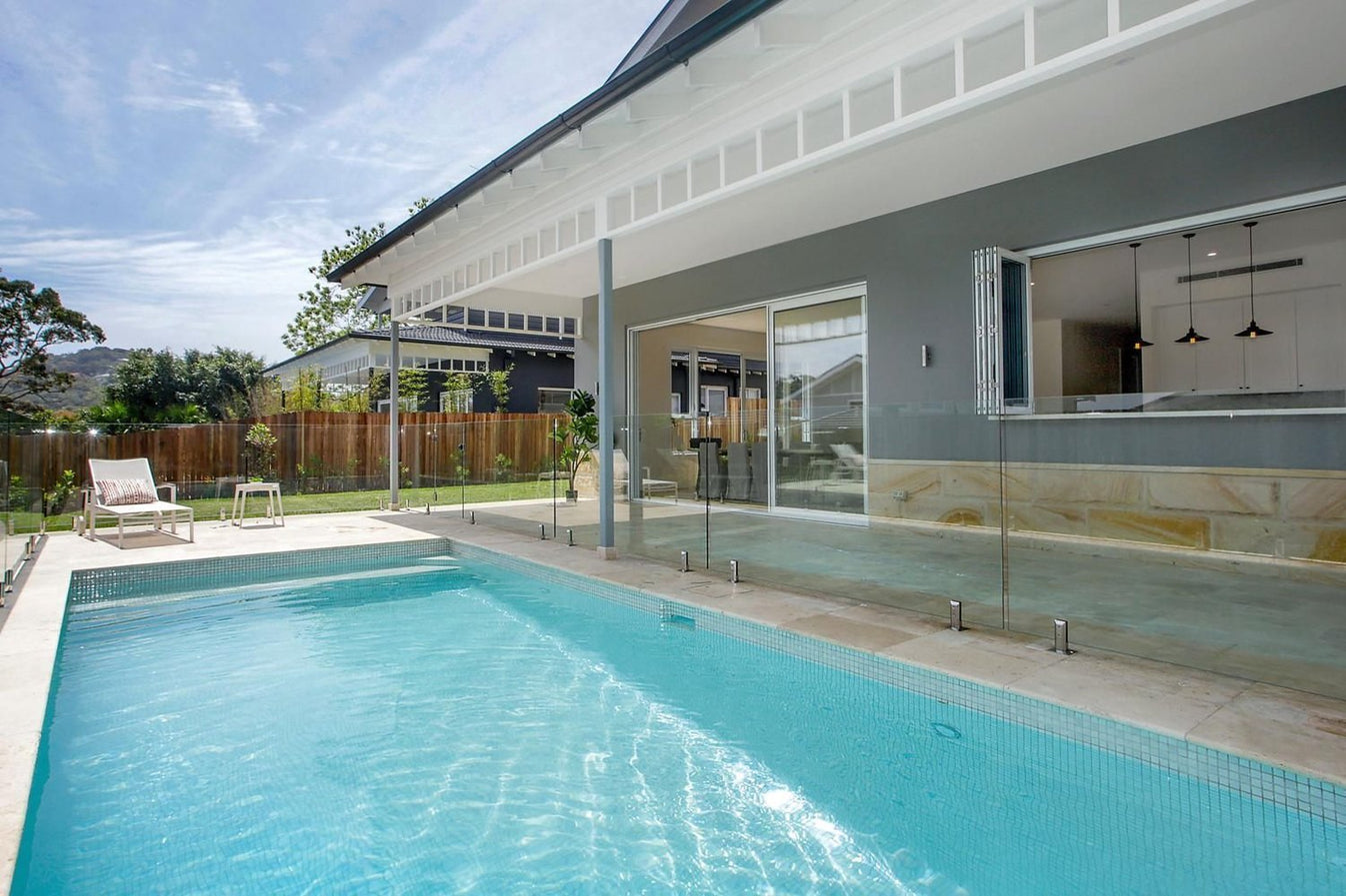 Ibiza Pearl Glass Pool Mosaic Tile | FINN Tiles